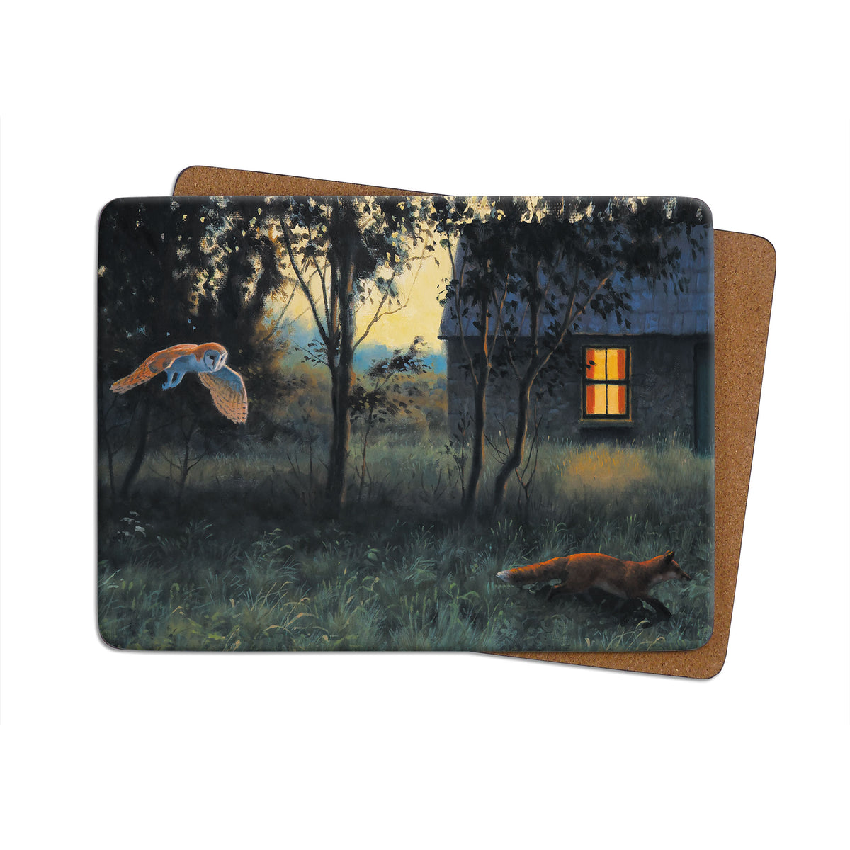 Owl and Fox Table Mats | Julian Friers – Julian Friers Wildlife Gifts